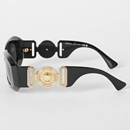 Versace Lunettes De Soleil Ve4425 Noir Doré