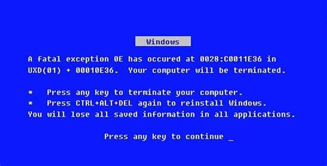Kratka Povijest Bsod Ili Blue Screen Of Death Pc Chip