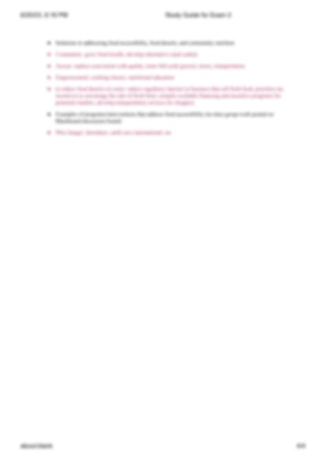Solution Study Guide For Exam 2 Studypool