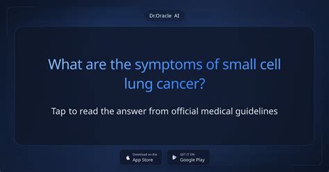 What Are The Symptoms Of Small Cell Lung Cancer
