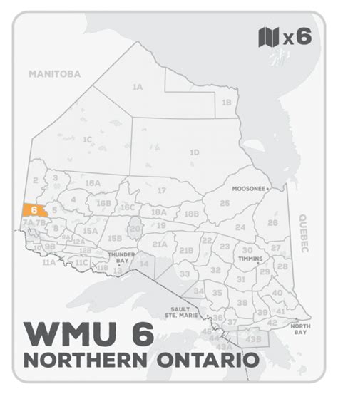 Wmu 6 Hunting Bundle Northern Ontario 6 Maps Backroad Maps