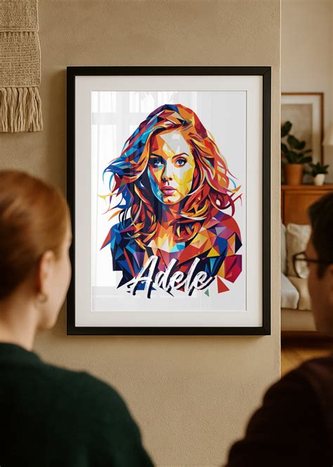 Adele Portrait Wpap Pop Art Posters And Prints By Vectorartnesia Printler