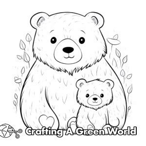 Mama Bear Coloring Pages Free And Printable