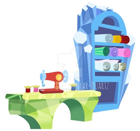 Mlp Vector Crystal Sewing Desk And Fabric Storage By Interstellar