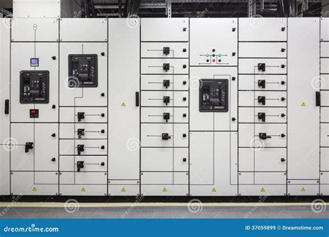 Industrial Electrical Switch Panel Stock Image Image Of Industry Communication 37059899