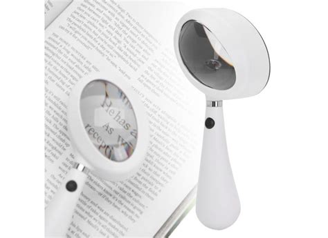 Lupa Portátil 65x Lupa Iluminada Portátil Com Leds Duplos Para Leitura