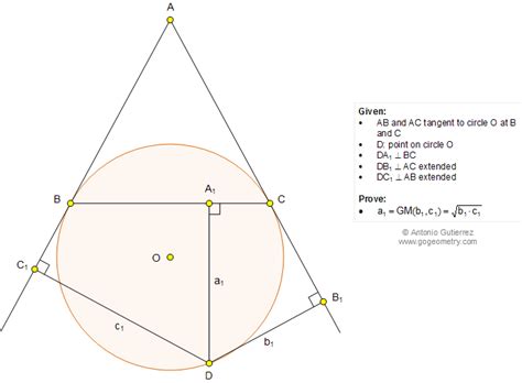 Math Geometry Problem 1020 Circle Tangent Chord Perpendicular