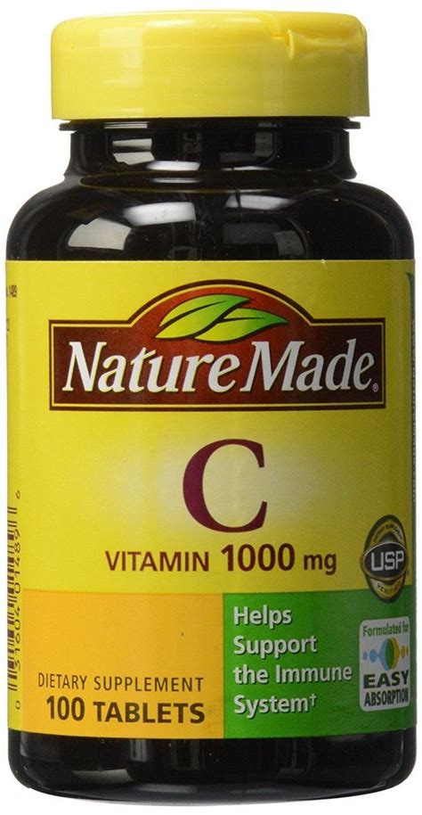 Nature Made Vitamin C 1000 Mg 100 Tablets
