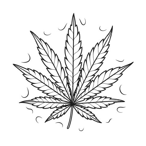 Pot Leaf Drawing At Alejandro Harden Blog