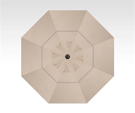 11 Cantilever Plus Umbrella Black Pole With Khaki Obravia Canopy