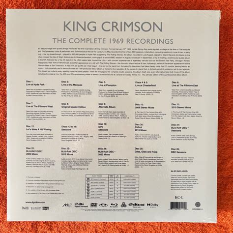 The Complete 1969 Recordings By King Crimson Cd 2020 For Sale Online