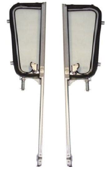 C10 Vent Window Assembly Clear With Chrome Frame Pair Chevrolet 1960 1963