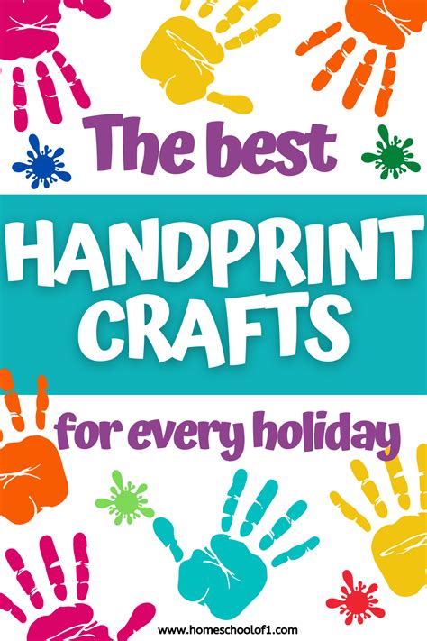60 Handprint Art Printables Seasonal And Educational Crafts