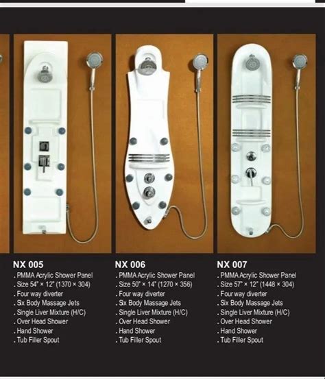 Crystal Silver Bathroom Shower Panel Europe Gymspahome At Rs 62000