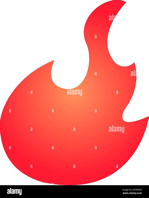 Fire Flame Shape Vector Illustration Stock Vector Image And Art Alamy