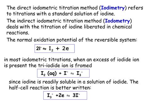 Permanganometry Iodometry In Analytical Technique P K Mani Ppt