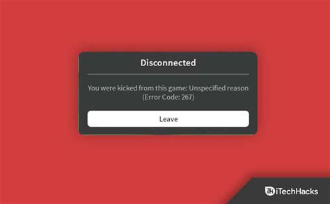 5 Ways To Fix Roblox Error Code 267 Guide