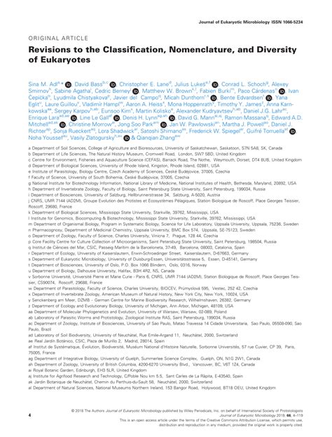 Pdf Revisions To The Classification Nomenclature And Diversity Of