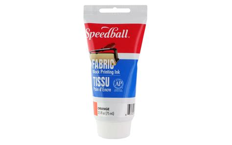 Speedball Fabric Block Printing Ink 25oz Orange