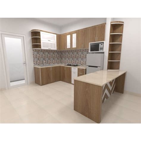 Jual Kithen Set Minimalis Pvc Finish Hpl Shopee Indonesia