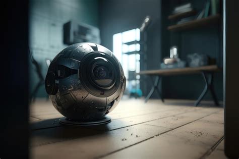 Premium Ai Image Security Camera Targeting A Detected Intrusion Ai Generated