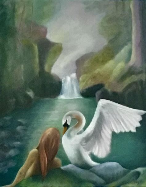 Claudia Zimmerman Leda And The Swan 2022 Art And Prints Artsy