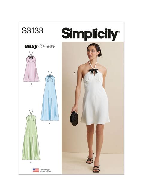 Buy Halter Neck Dress Sewing Patterns The Fold Line