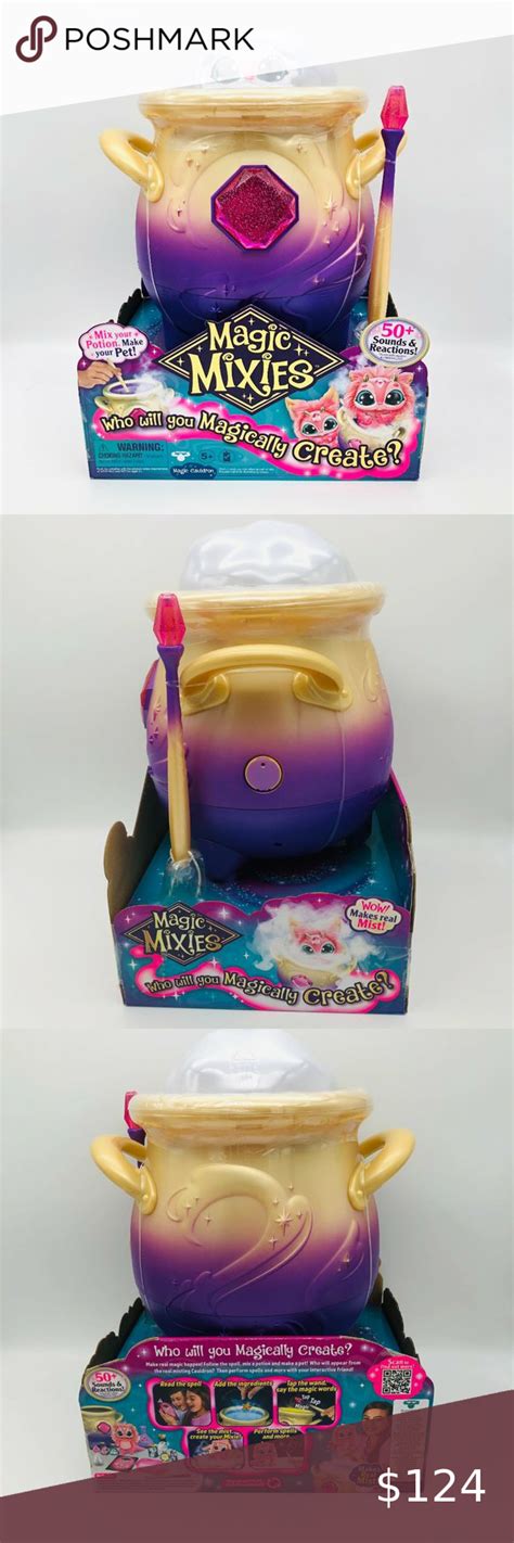 Magic Mixies Magical Misting Cauldron With Interactive Pink Plush Toy
