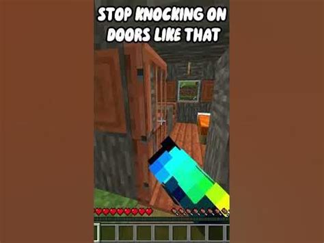 Stop Knocking On Doors In Minecraft Like That Shorts Youtube