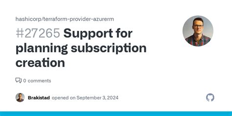 Support For Planning Subscription Creation · Issue 27265 · Hashicorpterraform Provider Azurerm