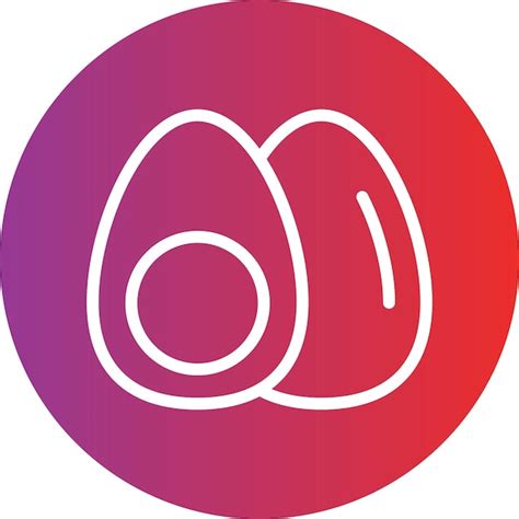 Premium Vector Boiled Egg Icon Style