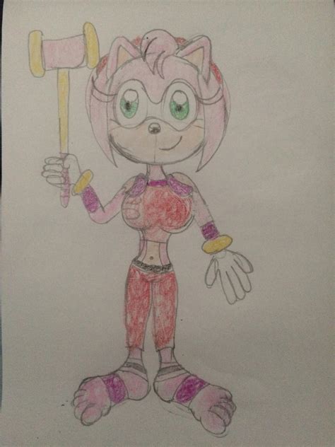 Boom Amy Rose Barefoot By Louiseugeniojr1990 On Deviantart