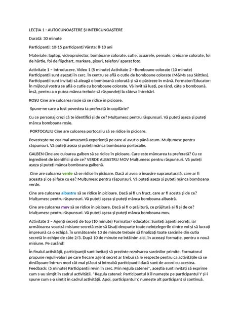 Activitate Bomboane Pdf