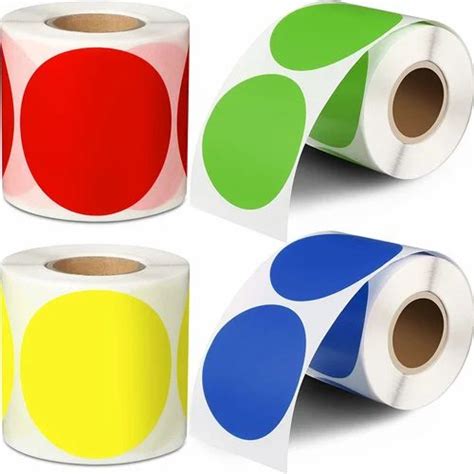 White Plain Color Patch Label 01mm Packaging Type Roll At ₹ 400