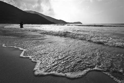 Black And White Photography Wallpaper Beach
