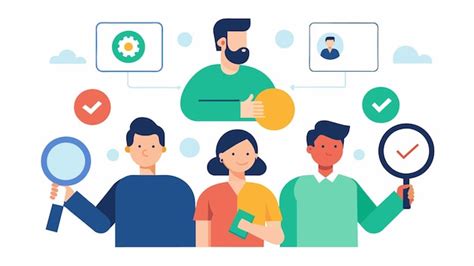 Premium Vector A Photograph Of A Team Conducting A Crossfunctional