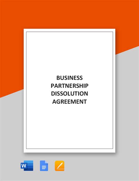 Business Partnership Dissolution Agreement