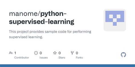 Github Manomepython Supervised Learning