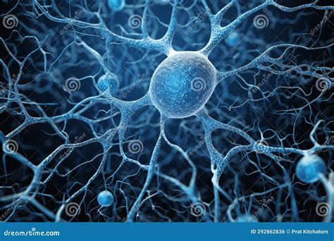Neuronal Structure Of Brain Generative Ai Stock Illustration