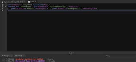 Sending Instance Types Only Accessible By The Server To The Client Causes Variant Cast Failed