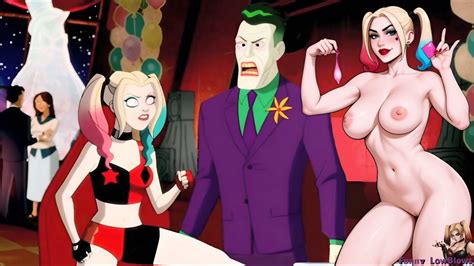 Harley Quinn Ballbusting Joker At The Villains Table Eporner