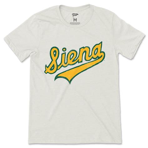 Siena Vintage Baseball Script Tee Streaker Sports