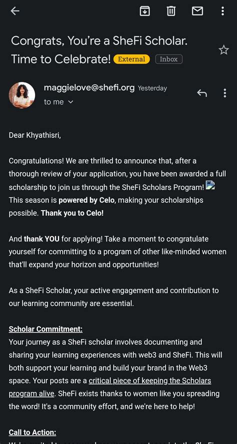 Khyathisri Ruddaraju On Linkedin Shefiseason12 Shefischolar Web3 Thefrontierisfeminine