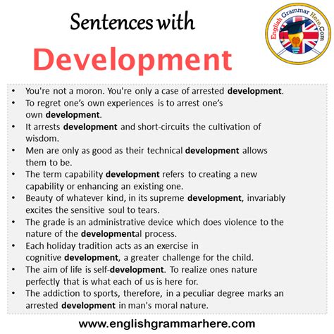 Sentences With Development Development In A Sentence In English