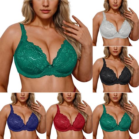 Ahuyic Summer Womens Brasplus Size Bras For Womenwomans E Cup Flower