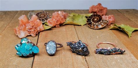 Rainbow Kryptonite Ring Silicon Carbide Copper Ring Etsy