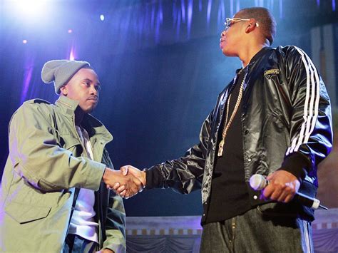 Download Nas And Jay Z On Stage Together Wallpaper