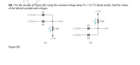 solved q8 for the circuits in figure q8 using the