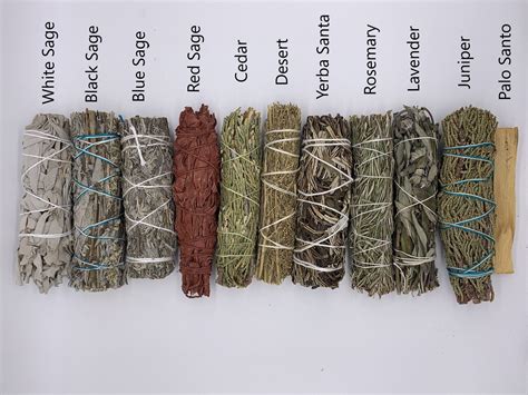 Set Of 11 Sage Smudge Sticks Bundle Sampler Kit White Black Etsy