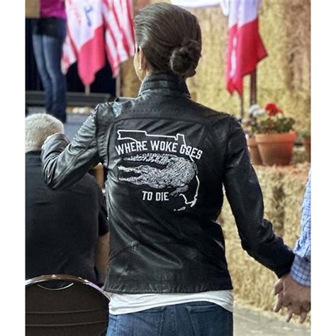 Casey Desantis Where Woke Goes To Die Leather Jacket